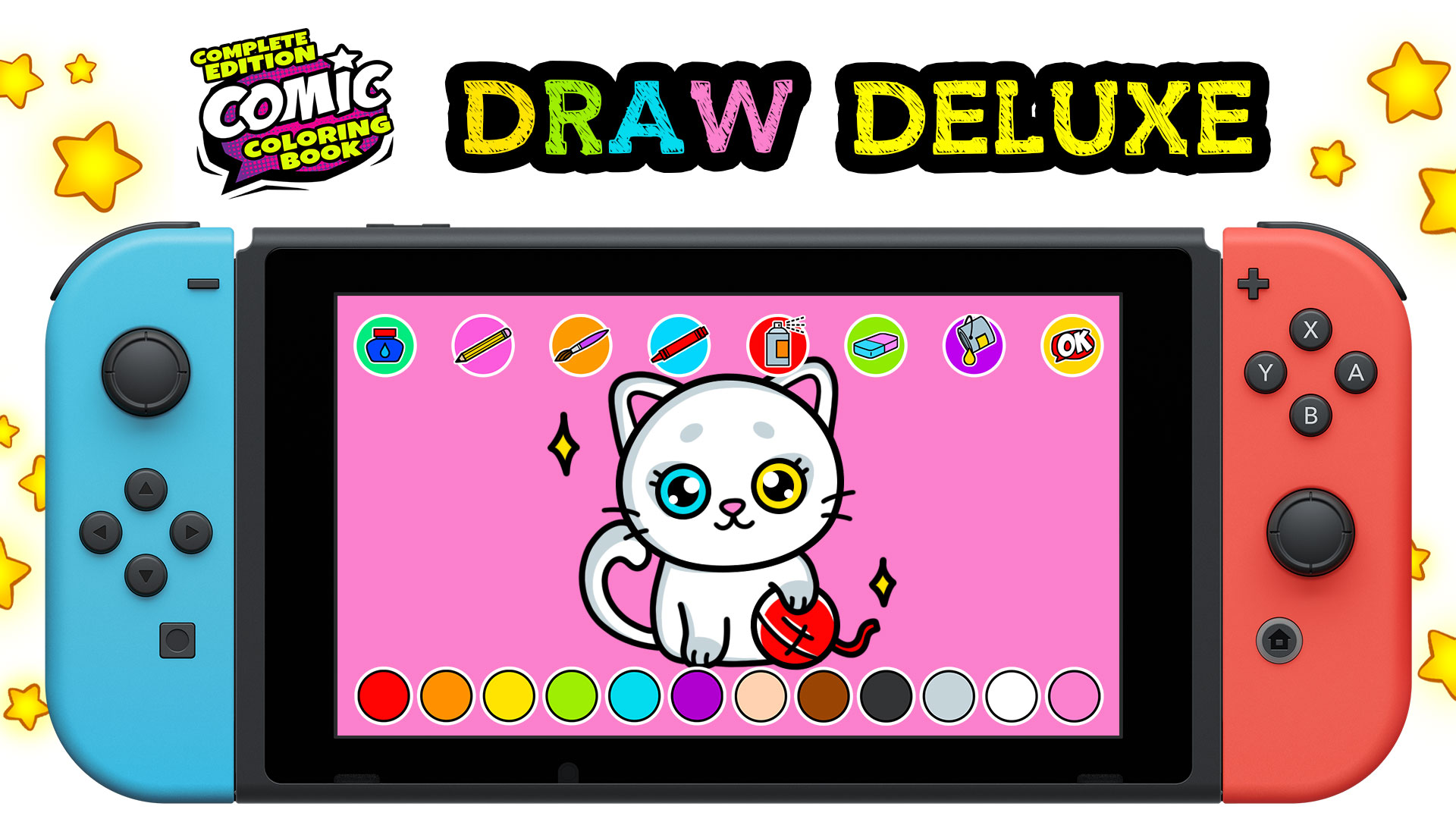 Comic Coloring Book Complete Edition: DRAW Deluxe/Bundle/Nintendo ...