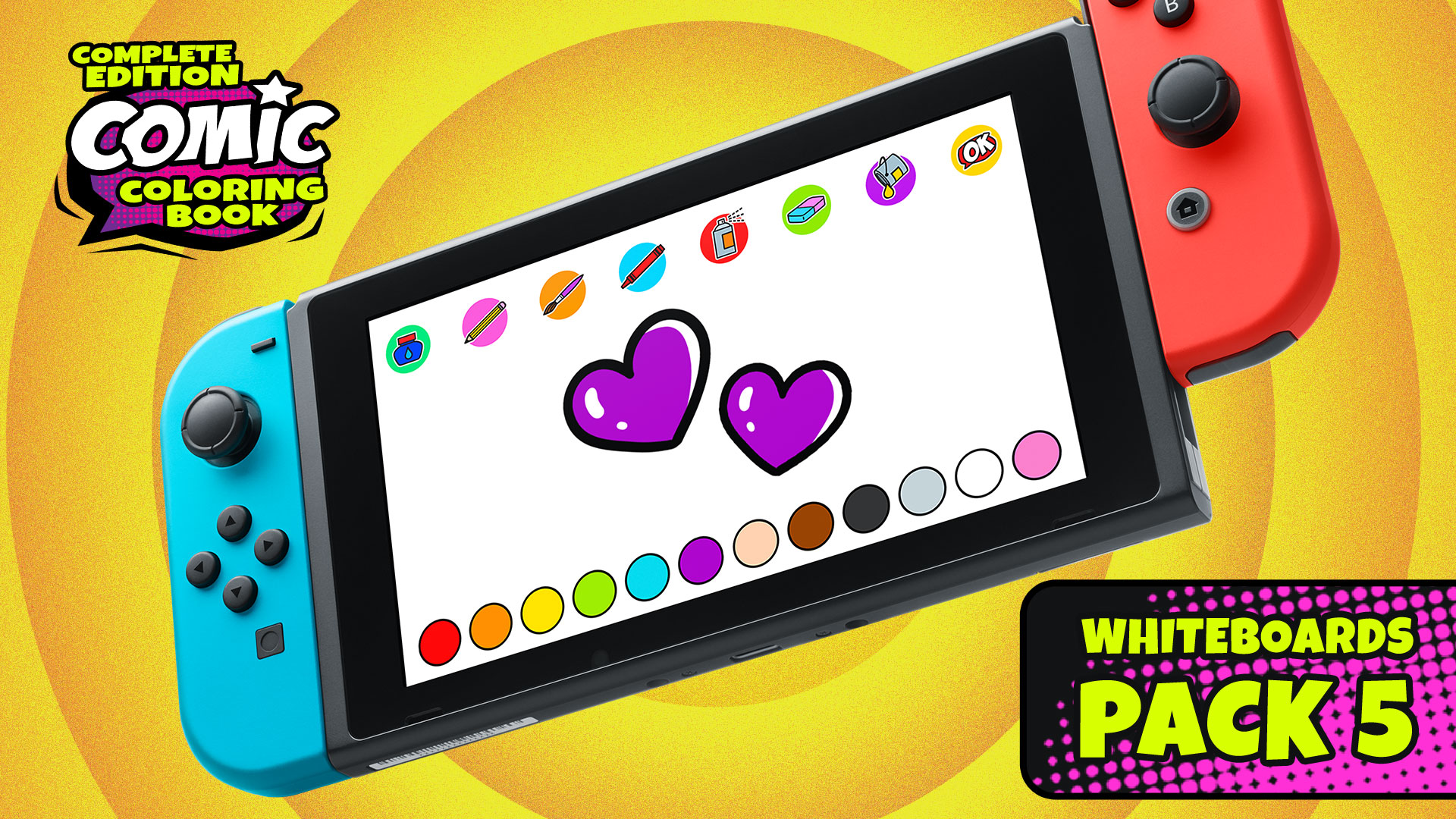 Whiteboards Pack 5/Comic Coloring Book - Complete Edition/Nintendo ...